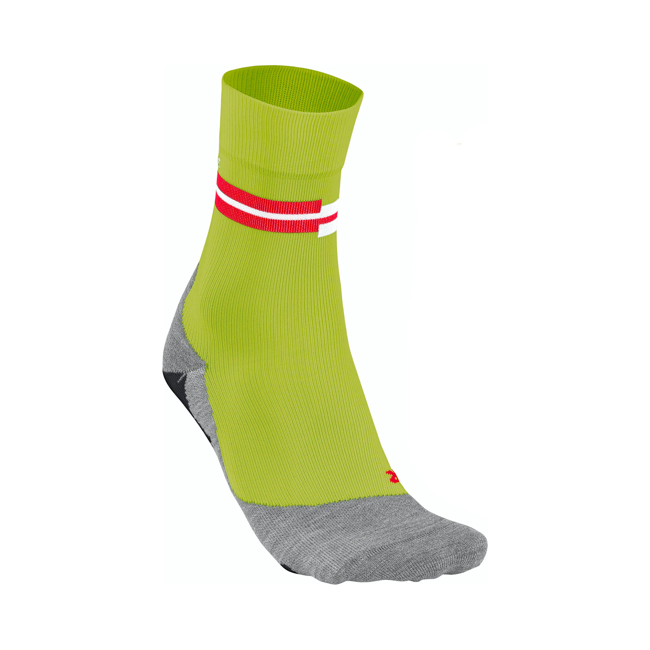 RU5 Running Socks Men Green Red