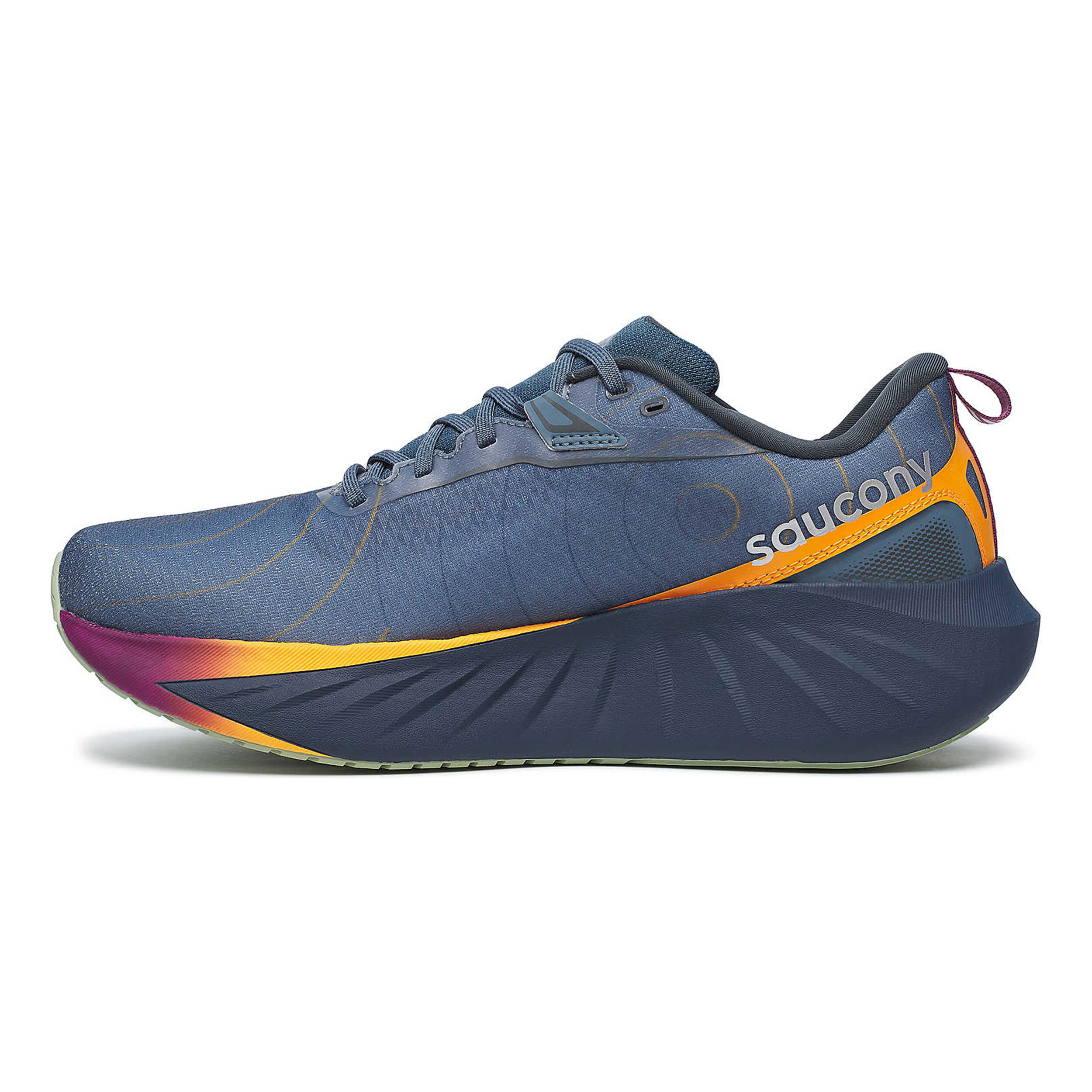 Buy Saucony Triumph 22 GTX Neutral Running Shoe Men Blue Grey Orange in size 44 5 online Running Point UK