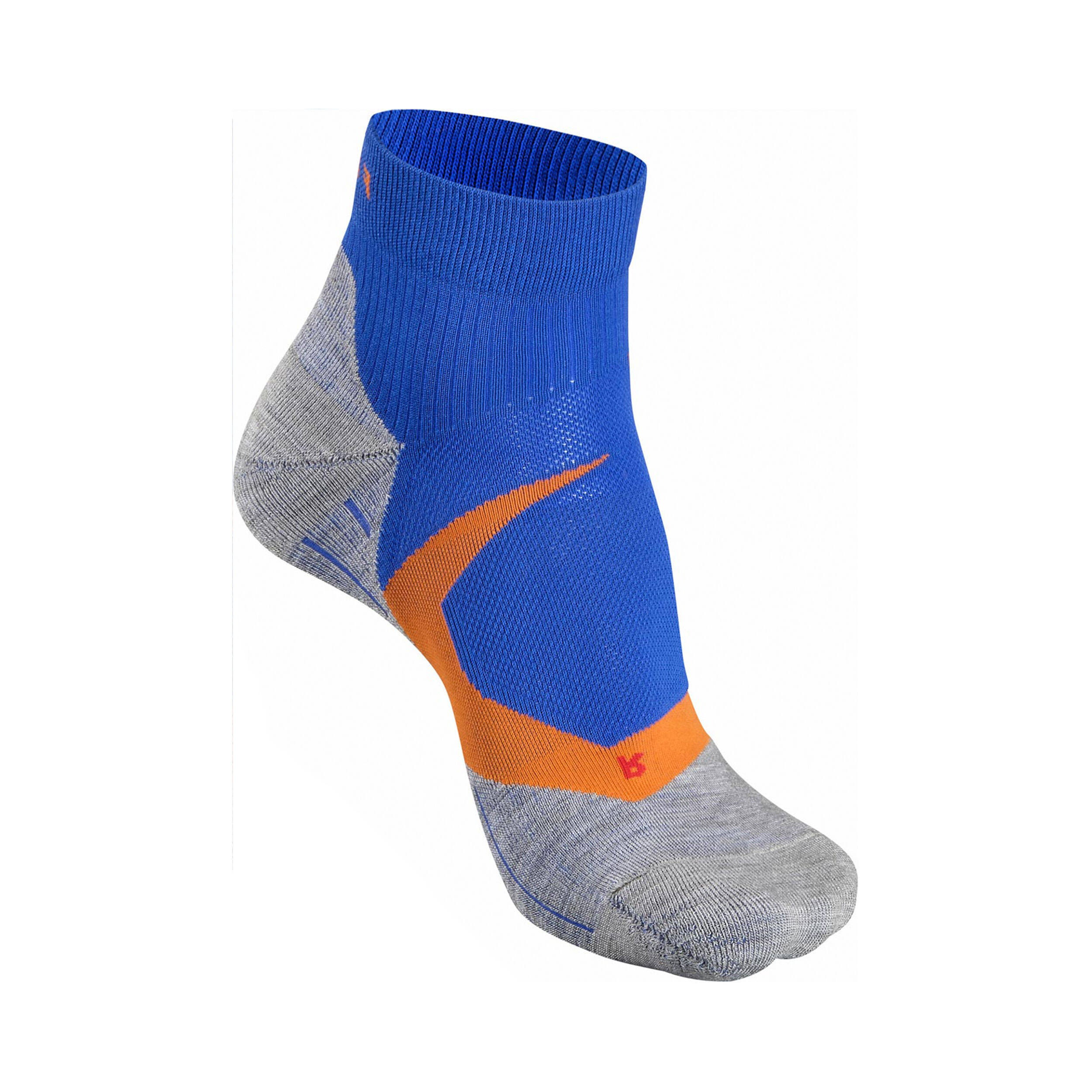 RU4 Cool Short Running Socks Men Blue Grey